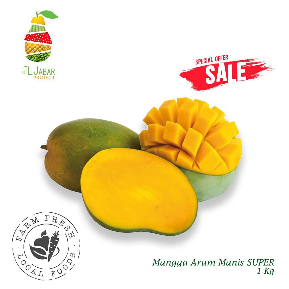 Jual Aljabar Mangga Harum Manis Premium 1Kg / Mangga Arum Manis / Buah Mangga / Mango / Buah ...