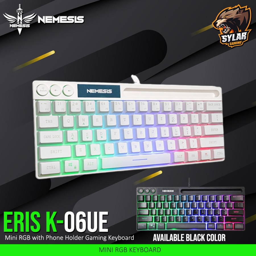 Jual NYK Nemesis ERIS K-06 / K06 Mini RGB with Phone Holder Gaming ...
