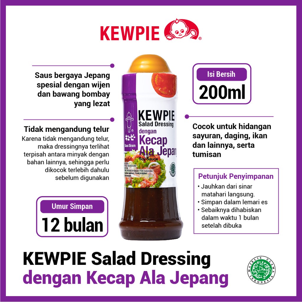 Jual KEWPIE Salad Dressing 200ml - Thousand Island | Wijen Sangrai | Kecap Ala Jepang | Shopee ...