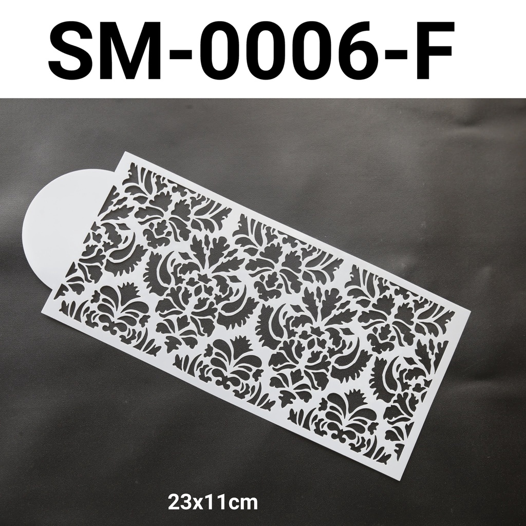 Jual GR-SM-0006 Cake stencil stensil kue motif ukiran batik lace renda ...