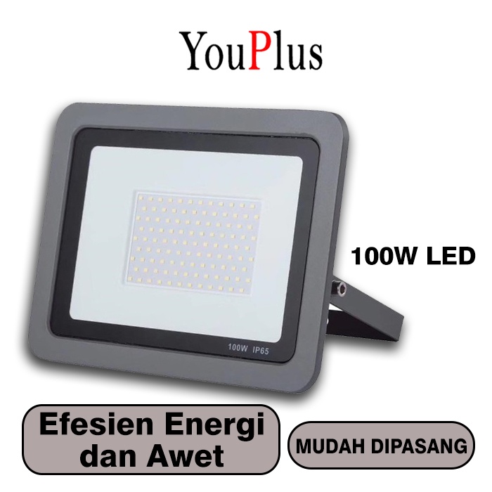 Jual YOUPLUS lampu led sorot 100 WATT PUTIH KUNING floodlight / LED KAP SOROT 100w lampu sorot ...