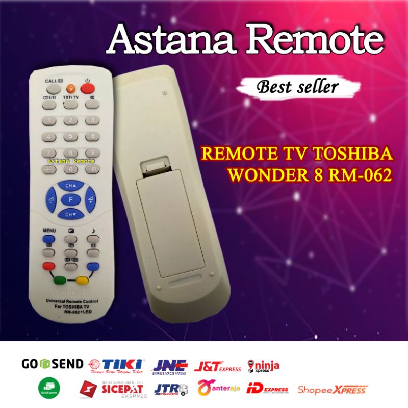 Jual REMOTE WONDER 8 RM-062 TV TOSHIBA | Shopee Indonesia