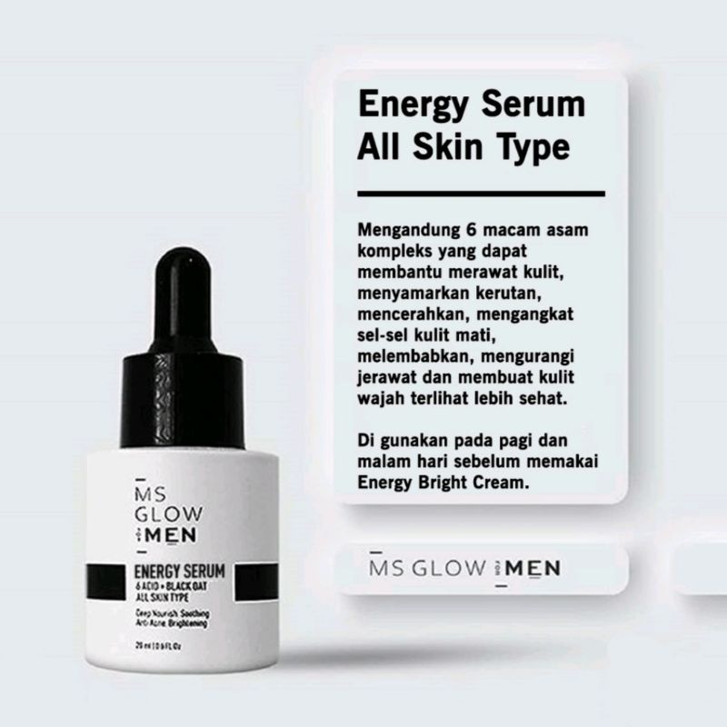 Jual Ms Glow For Men Energy Serum Original | Shopee Indonesia