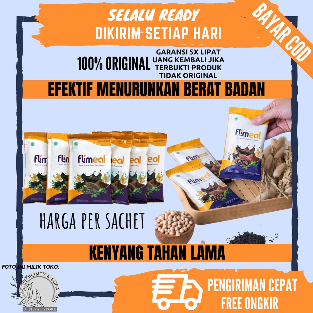 Jual Flimeal Sachet Ecer Minuman Sereal Diet Rendah Kalori Pengganti ...