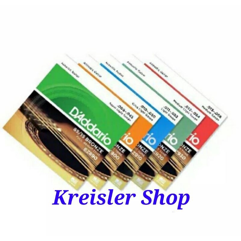 Jual Senar gitar akustik kawat 1 set EZ890 EZ900 EZ910 EZ920 senar ...