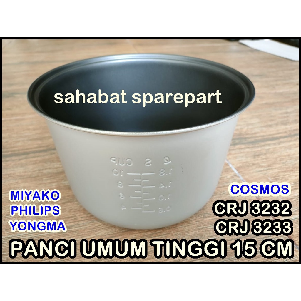 Jual PANCI RICE COOKER 1.8 LITER COSMOS M1YAK0 PH1L1PS TINGGI 15 CM NON ...