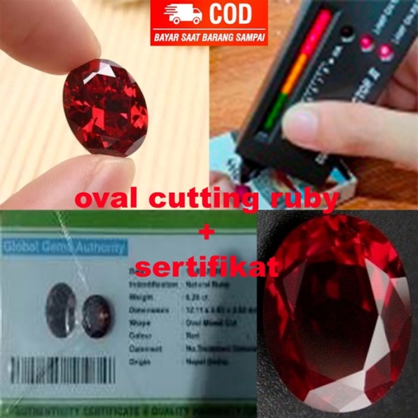Jual batu permata ruby red natural original | Shopee Indonesia