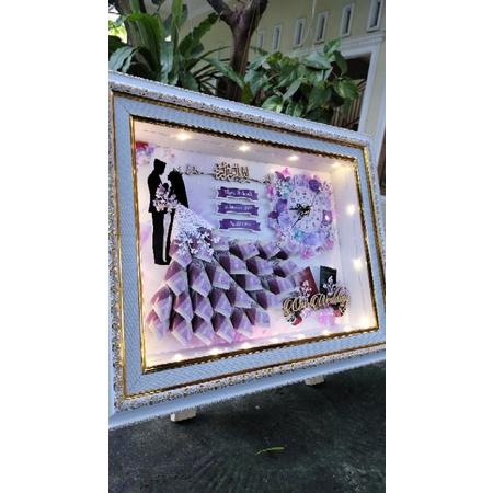 Jual MAHAR PERNIKAHAN SILUET UNGU DGN PIGORA DAN KACA - LENGKAP DGN ...