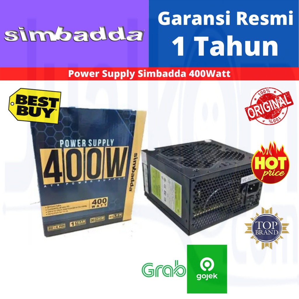Jual Power Supply Simbadda 400 Watt PSU PowerSupply Unit 400Watt ...