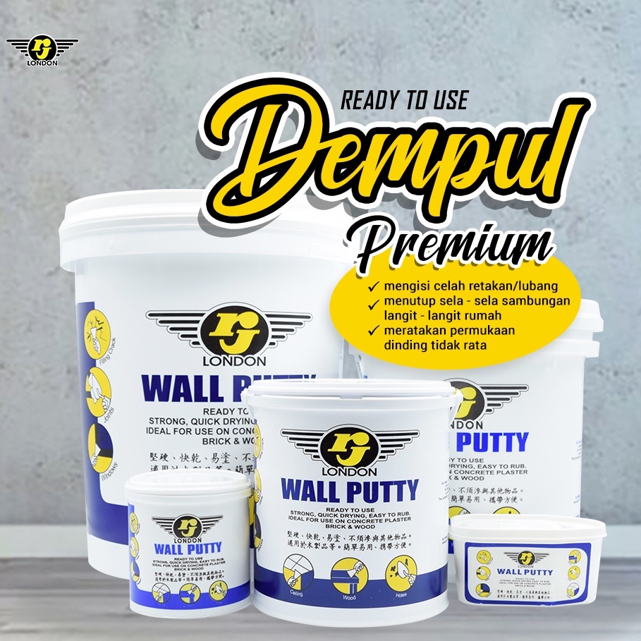 Jual Dempul Premium RJ Wall Putty Dempul Tembok Kayu Serbaguna RJ ...