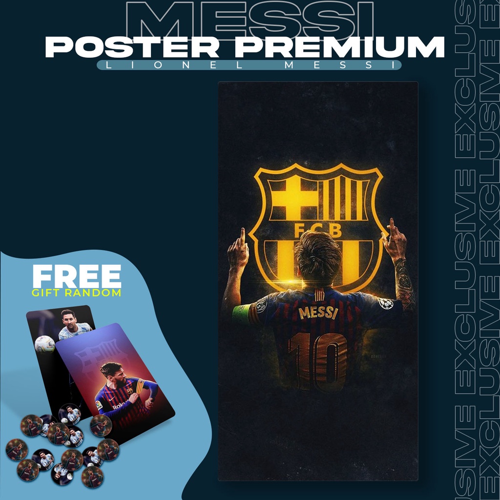Jual [BM Poster Premium] LIONEL MESSI (15 cm x 30 cm) || Hiasan Dinding ...