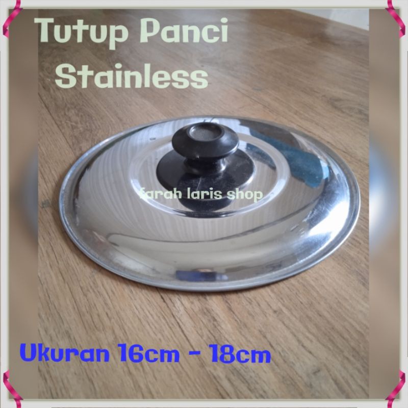Jual Tutup panci Stainless Ukuran 16cm-18cm | Shopee Indonesia