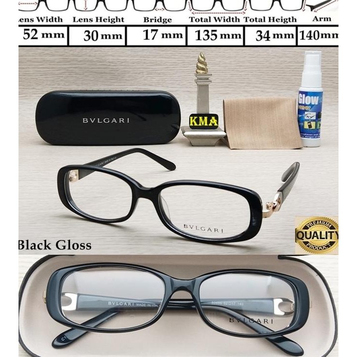 Jual Frame Minus Bvlgari Frame Kacamata Minus Bvlgari Premium Frame ...