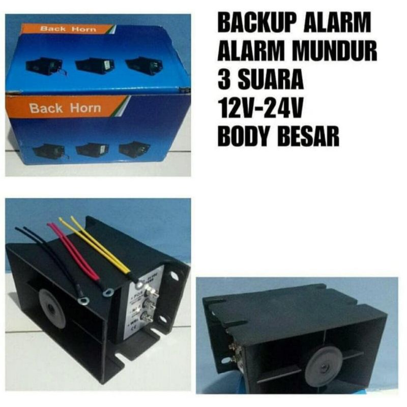 Jual Back Alarm Buzzer Horn Klakson Mundur Atret 3 Suara 12V 24V Mobil ...