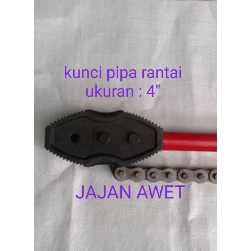 Jual kunci pipa rantai 4 inch - chain pipe wrench 4" - kunci pipa ...