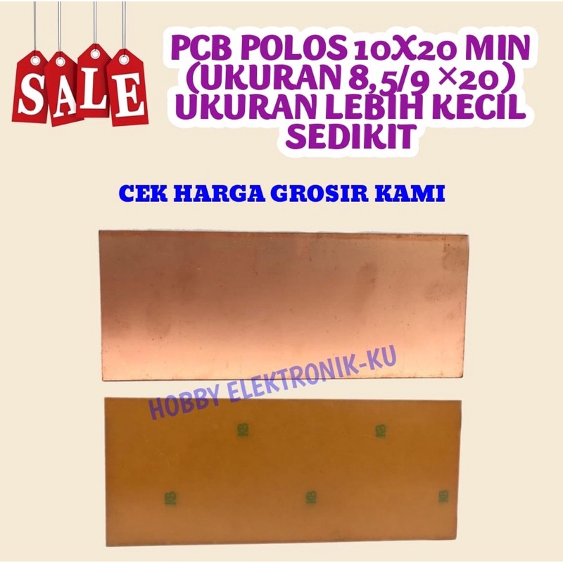 Jual PCB POLOS SALE UKURAN 10x20 KURANG = 8,5/9x20 (UKURAN LEBIH KECIL ...