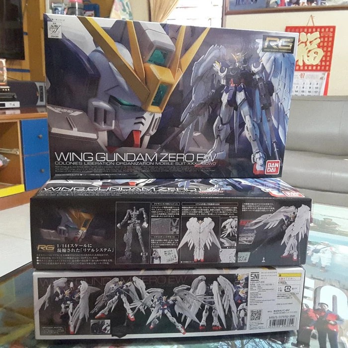 Jual GUNDAM Rg17 Wing Gundam Zero EW 94380 ORI BANDAI | Shopee Indonesia