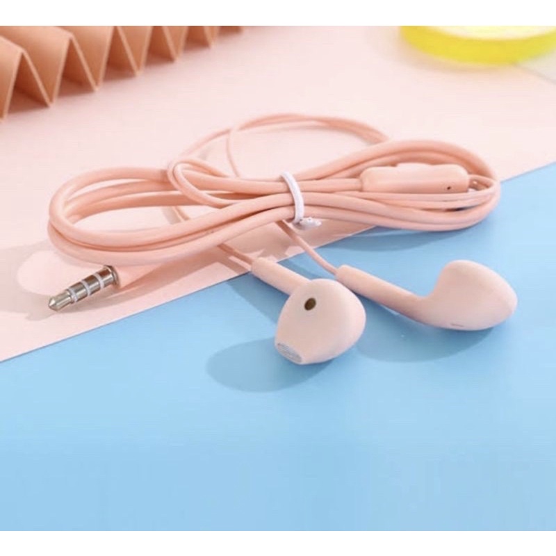 Jual Headset headphone Handsfree U19 macaron Earphone Macaroon Mate ...