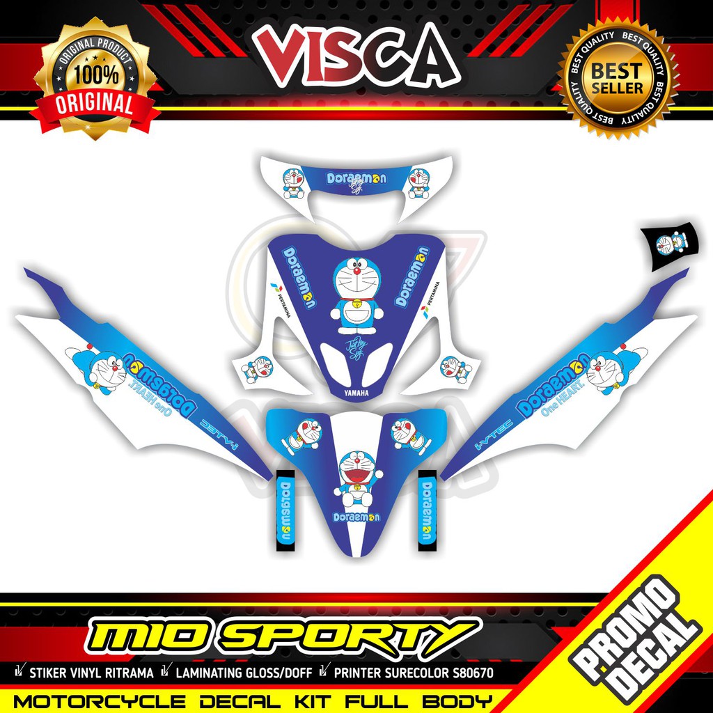 Jual Decal Mio Sporty Full Body Stiker Mio Sporty Full Body Doraemon ...