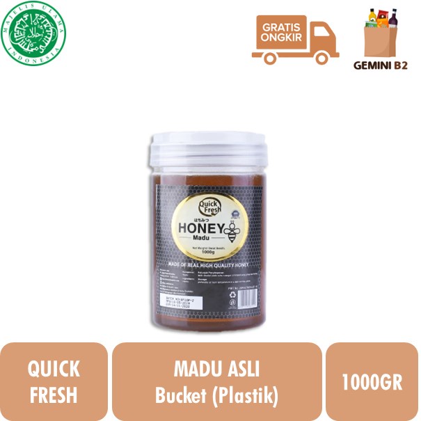 Jual Quick Fresh Honey / Madu 1 kg Bucket (Plastik) | Shopee Indonesia