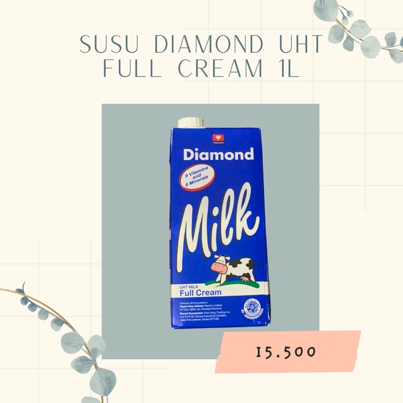 Jual Susu Diamond UHT Full Cream 1L | Shopee Indonesia