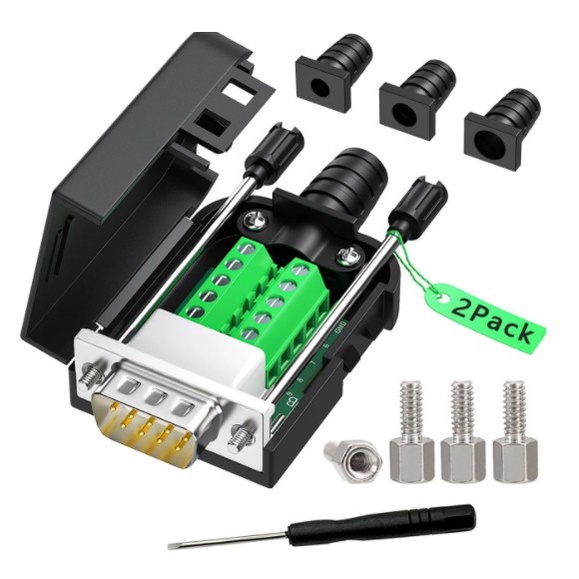 Jual 2 pcs DB9 Conn RS232 Male Female D-SUB 9PIN RS485 Breakout ...