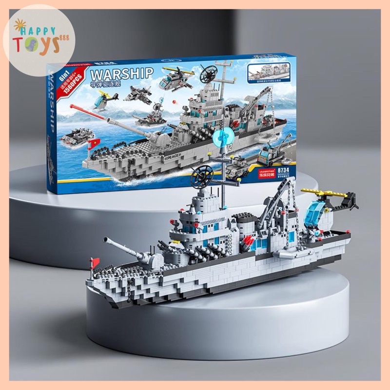 Jual HAPPYTOYS.888 #A58 MAINAN FIGURE KAPAL PERANG / MAINAN BLOK ...