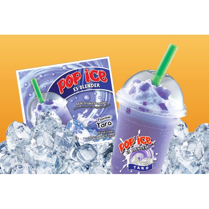 Jual Pop Ice Minuman Serbuk Instan Rasa Taro Kemasan Sachet 25gr ( 1 ...