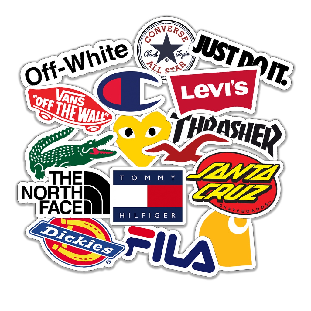 Jual Sticker Brand Aesthetic Stiker Waterproof Tumblr Handphone Series ...