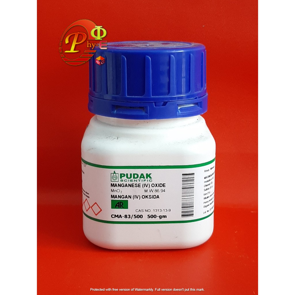 Jual Mangan (IV) Oksida / Manganese (IV) Oxide / MnO2 Pudak Per 10 gram ...