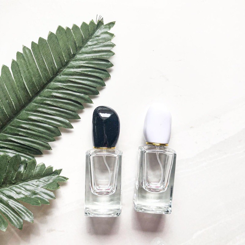 Jual 30ml Botol spray PERFUME STONE HITAM / PUTIH - botol PARFUM armani ...