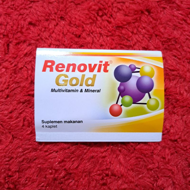 Jual Renovit gold multivitamin strip 4 tablet | Shopee Indonesia