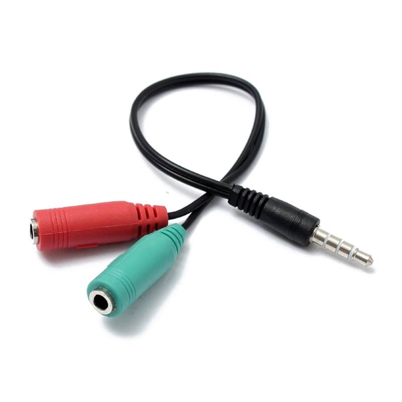 Jual Spliter Splitter Audio Cable 3.5mm Male to 3.5mm Microphone and ...