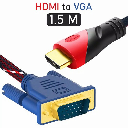 Jual kabel hdmi to vga 1.5m | Shopee Indonesia