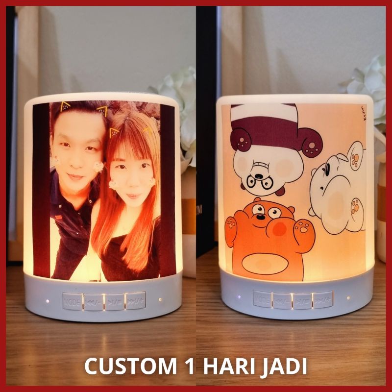 Jual Speaker Custom LED / Touch Lamp LED / Lampu Foto Custom | Shopee ...