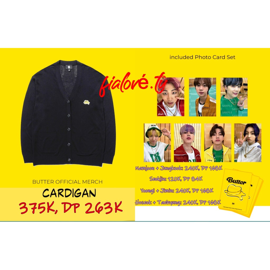Jual Sharing BTS Cardigan Butter | Shopee Indonesia