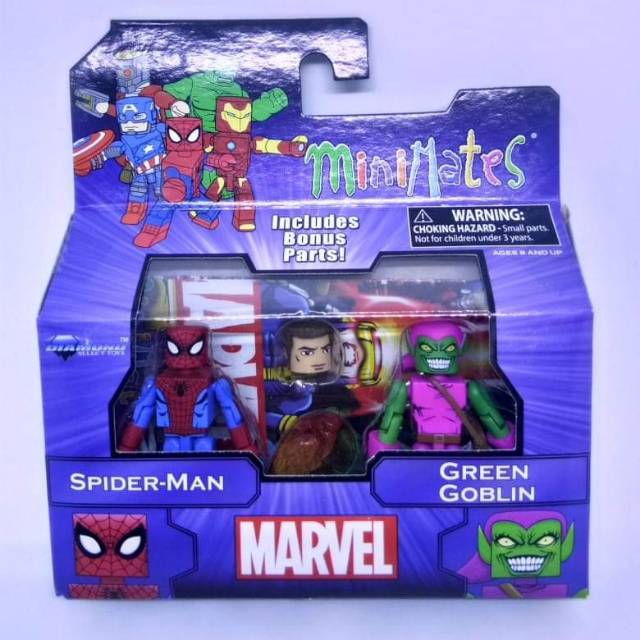 Jual MARVEL MINIMATES SPIDER MAN AND GREEN GOBLIN MIB | Shopee Indonesia