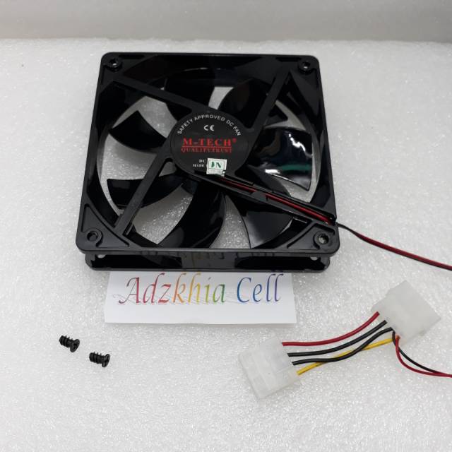 Jual KIPAS FAN CASING case PC CPU 12 CM HITAM 12CM fan CASING 12cm ...