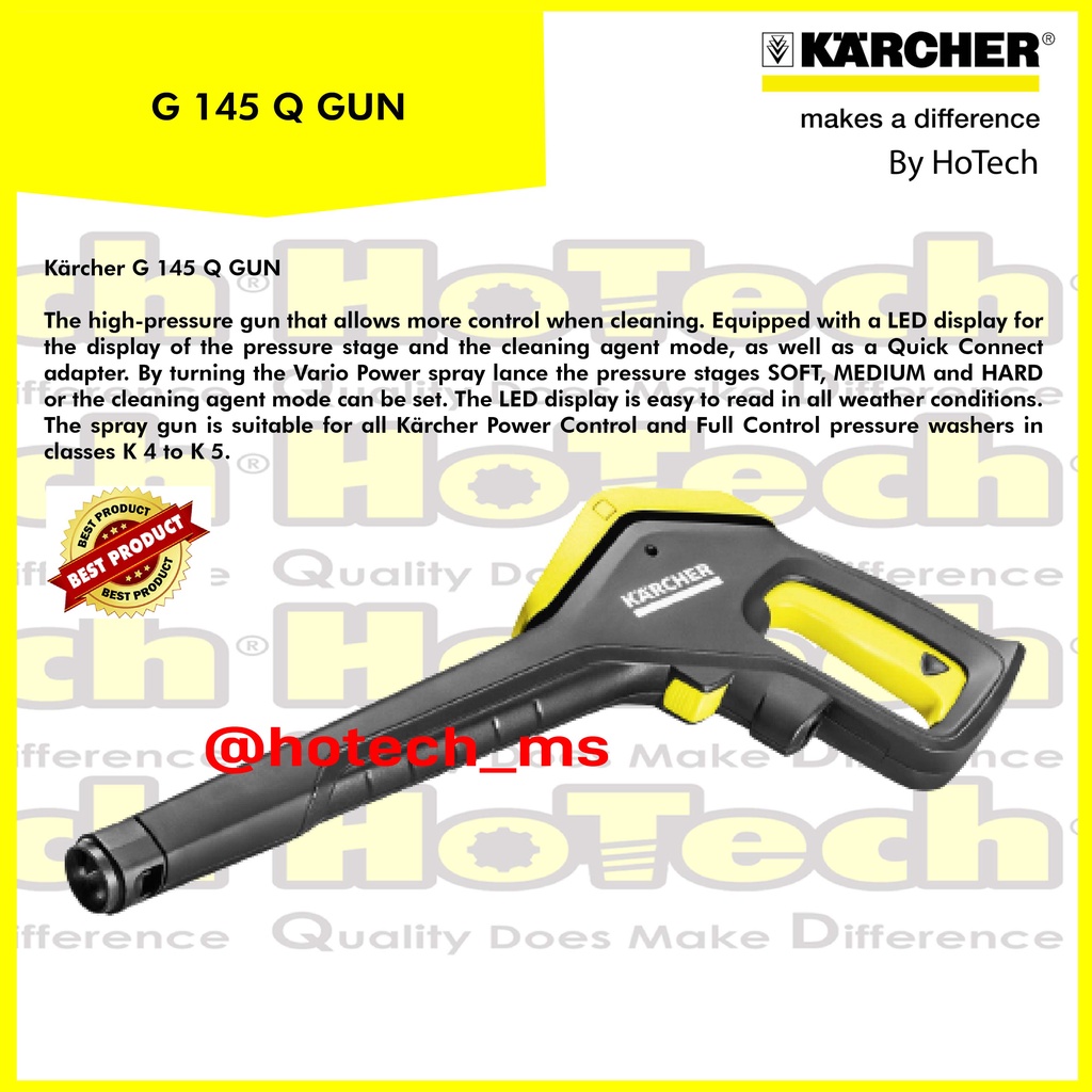 Jual Karcher Trigger Gun G 145 Q LED Gun For High Pressure Washer | Shopee Indonesia