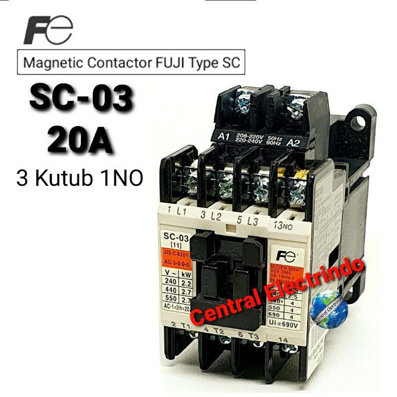 Jual Magnetic Contactor SC-03 AC 220V. | Shopee Indonesia