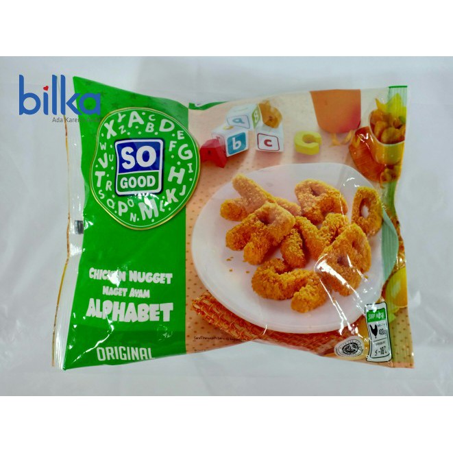 Jual SO GOOD CHICKEN NUGGET ALPHABET 400g | Shopee Indonesia
