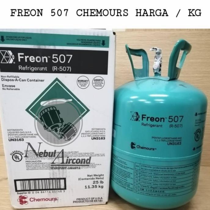 Jual @@@@] freon 507 chemours usa harga / kg + pake tabung r22 r32 ...