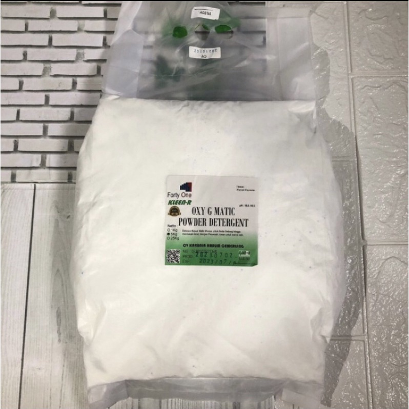 Jual Deterjen Bubuk Oxy-G Matic @ 5 Kg / Oxy-G Matic Powder Detergent ...