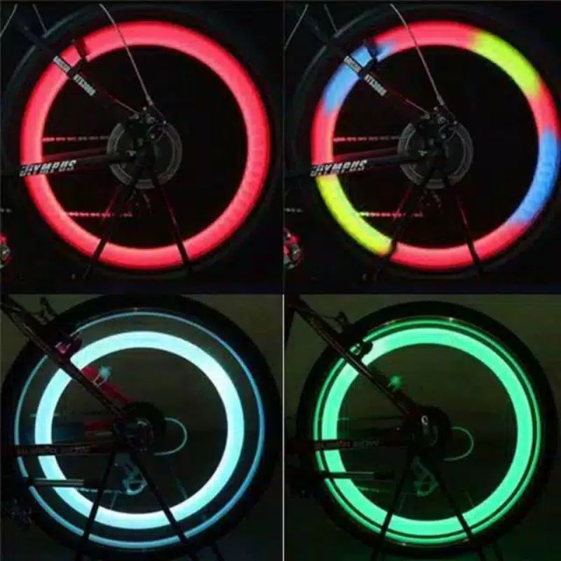 Jual Lampu-Lampu Ban Sepeda Colorful LED Bicycle Wheel Light 1 PCS ...