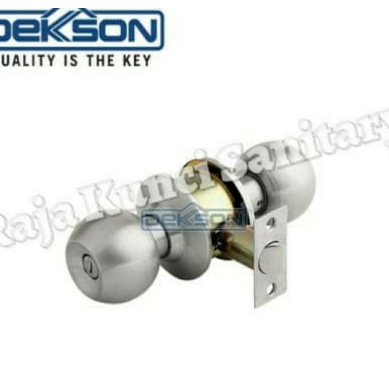 Jual Kunci Bulat Kamar Mandi Dekson KCBL 8587 BK/Kunci Pintu WC/Pintu ...