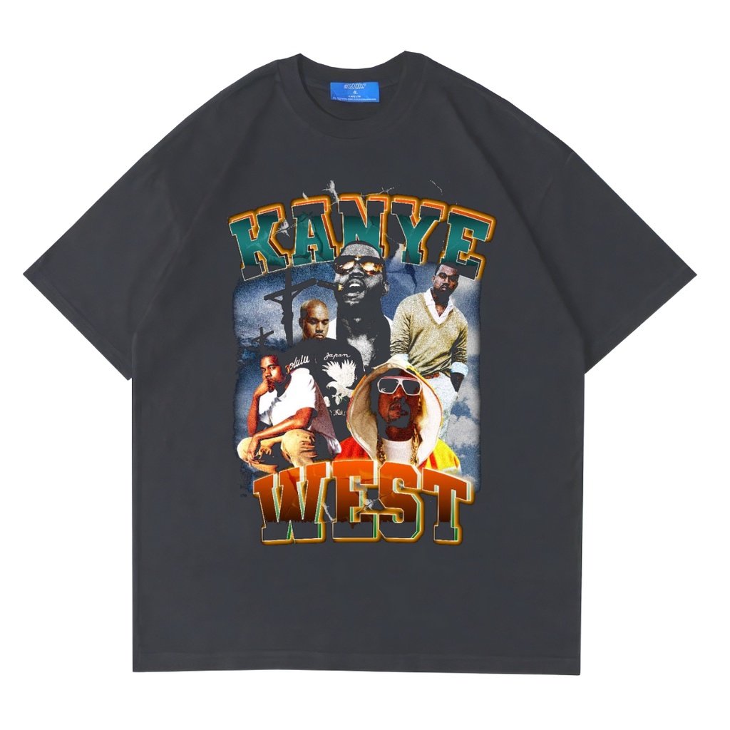 Jual Psycho Crucify "Kanye West" Oversized T-Shirt | Dark Grey | Kaos ...