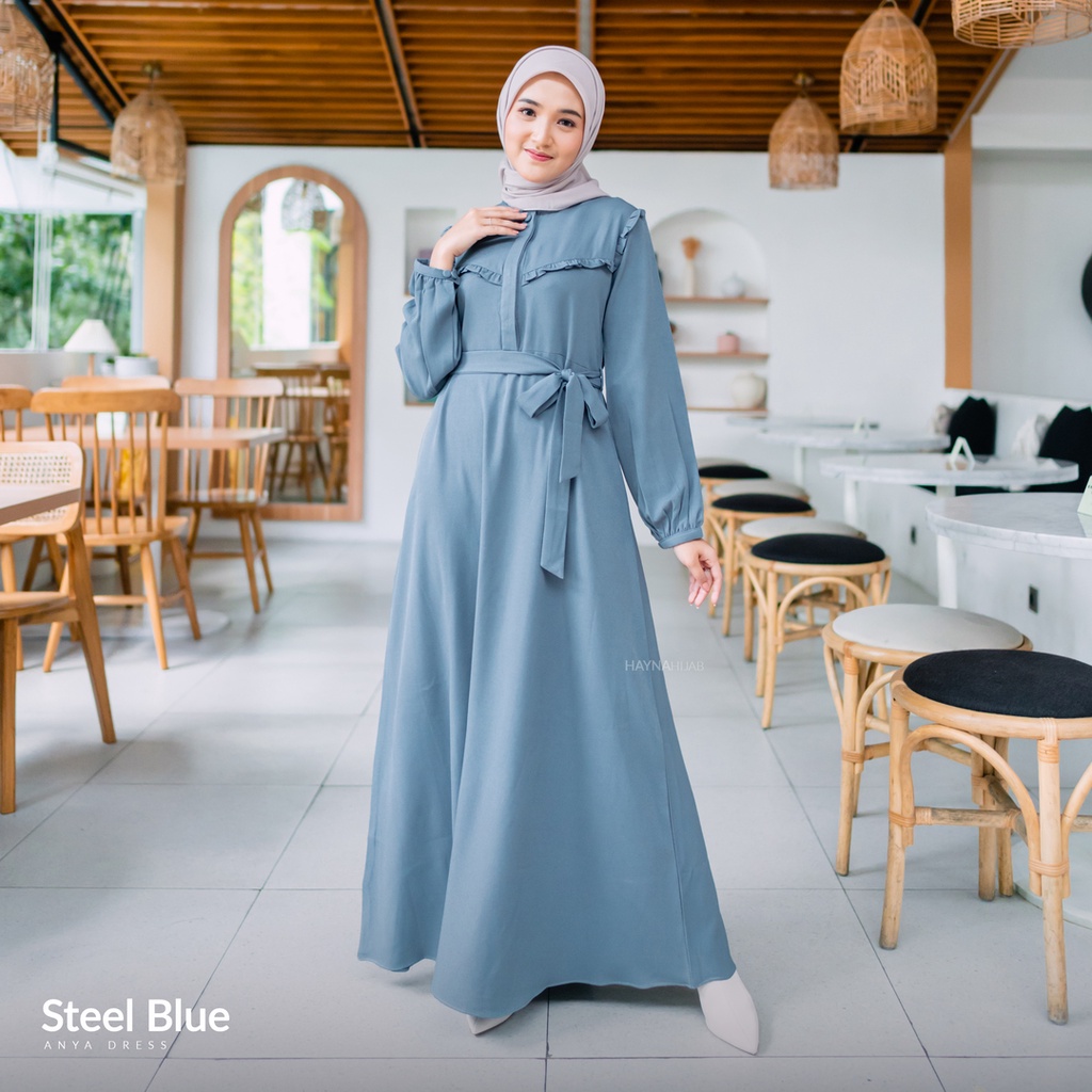 Jual HAYNA Anya Dress (All Colors) - Dress Busui Friendly Daily Dress ...