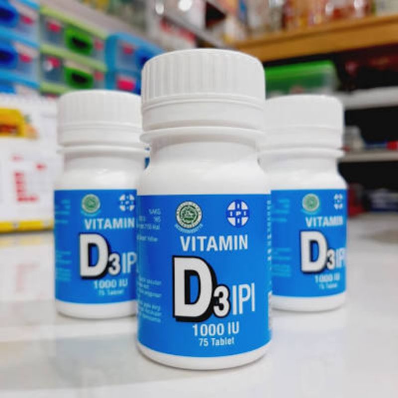 Jual VITAMIN D D3 1000 IU IPI 75 Tablet Suplemen Multivitamin Original Murah | Shopee Indonesia