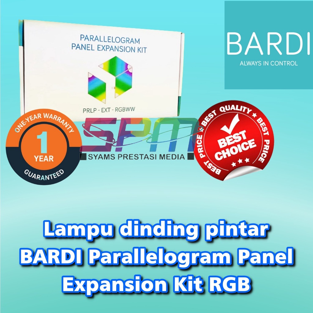 Jual Lampu dinding pintar BARDI Parallelogram Panel Expansion Kit RGB ...