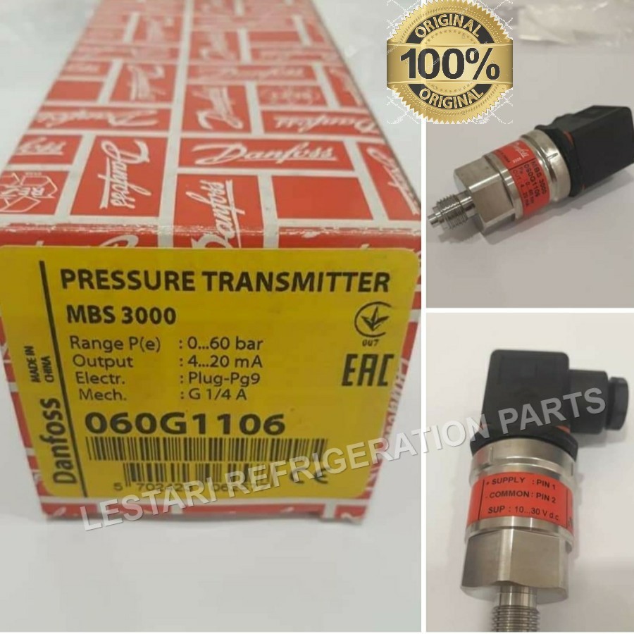 Jual Pressure Transmitter Danfoss MBS3100-060G1106 | Shopee Indonesia